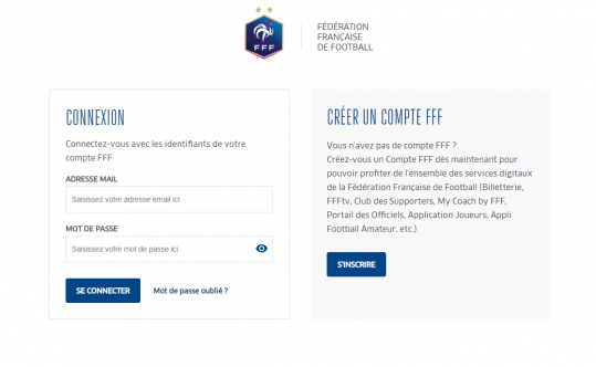 Procédure Inscription Formation Éducateur via Mon Espace FFF – DISTRICT ...